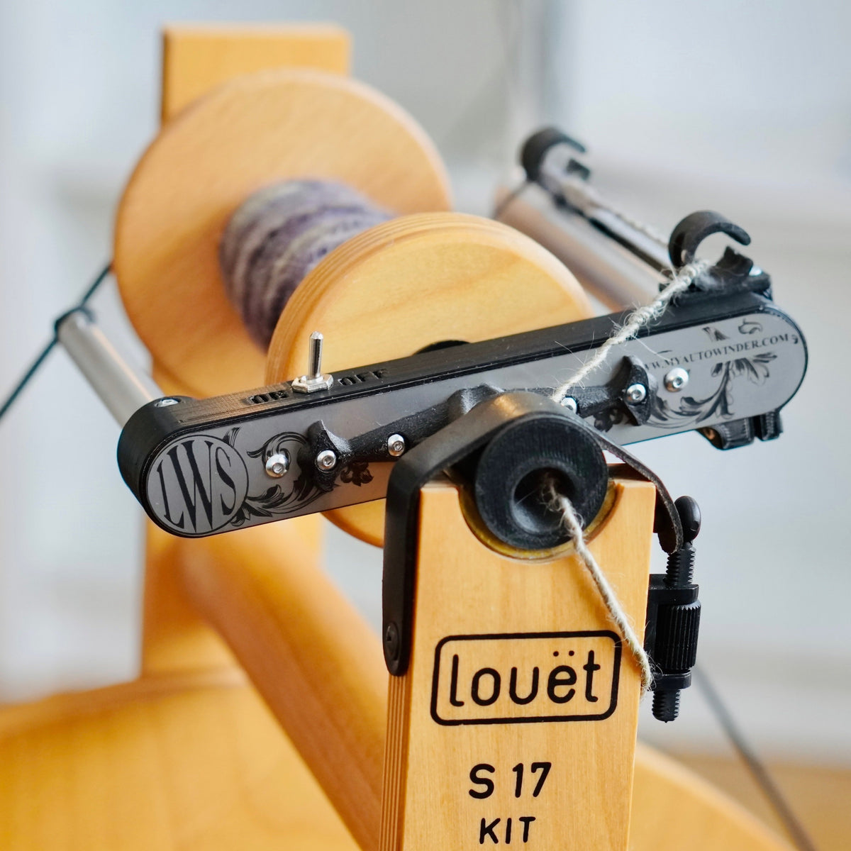 LWS Autowinder for the Louet spinning wheels fits, S10,15,16,17,51,S75